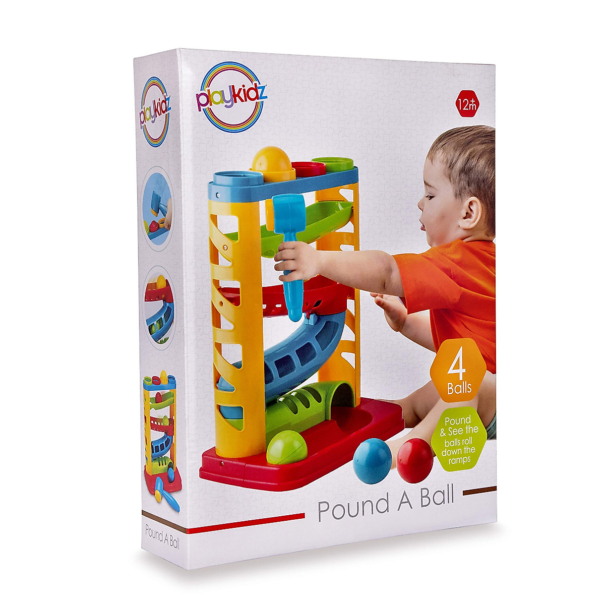 Durable Pound A Ball Toys for Toddler, Stacking, Learning, Active, Early Developmental Hammer Montessori Toys, Fun Gifts for Boy & Girl - STEM Educational Toy - Great Birthday Gift Ages 1 2 3