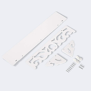 Wall Storage Rack, White Decoration Display Wall Shelf Wall Mount for Living Room