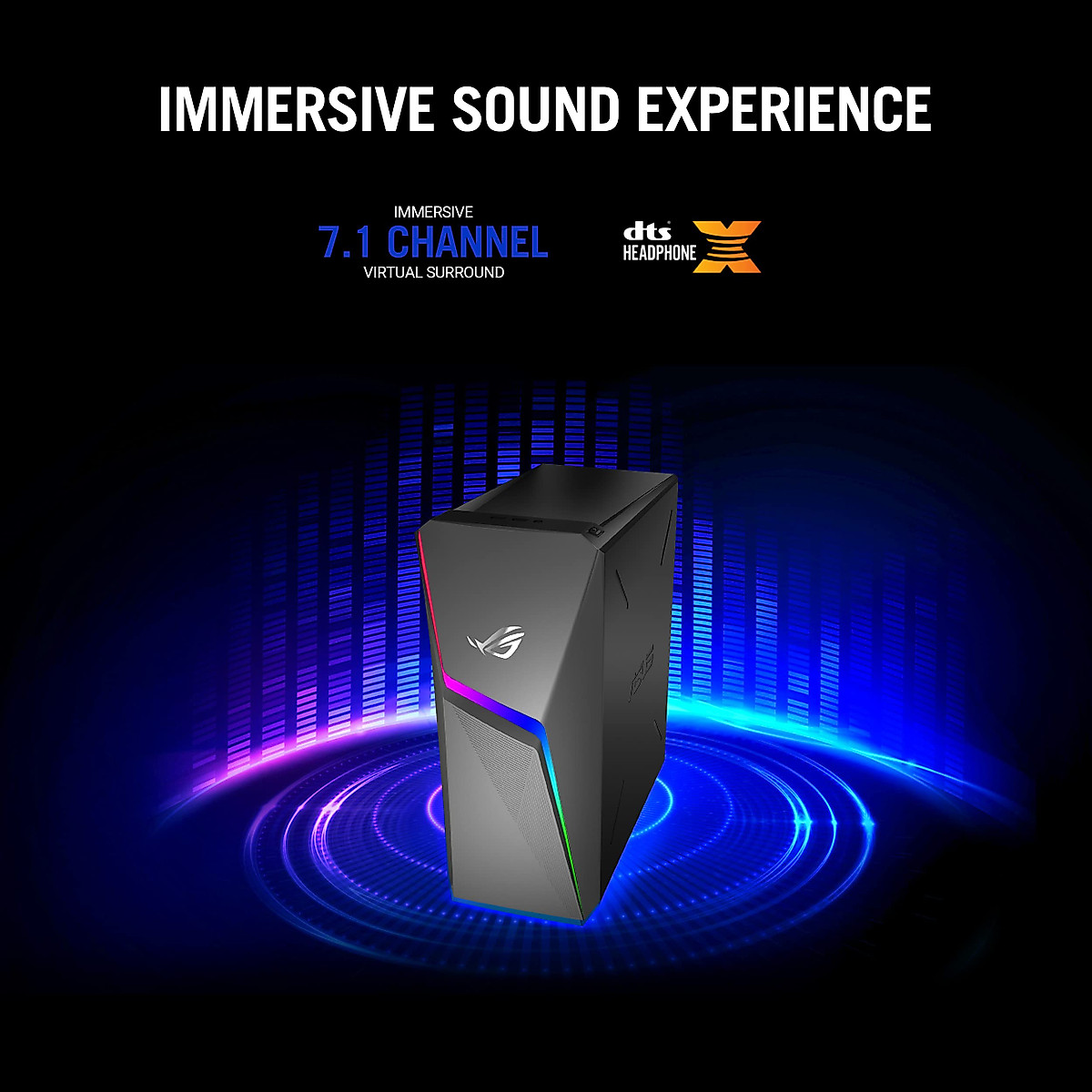 ASUS ROG Strix G10 Gaming Desktop PC, Core™ i5-11400F, GeForce RTX 3050, 16GB DDR4 RAM, 512GB SSD, Windows 11 Home, G10CE-BB554