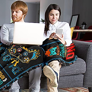 Punofell Best Gaming Gifts for Men - Game Room Decor Gift for Boys/Men - Gamer Gifts Ideas- Gifts for Gamers - Video Game Lover Gifts - Gift for Game Lovers - Gifts for Gaming Blanket 50" x 60"