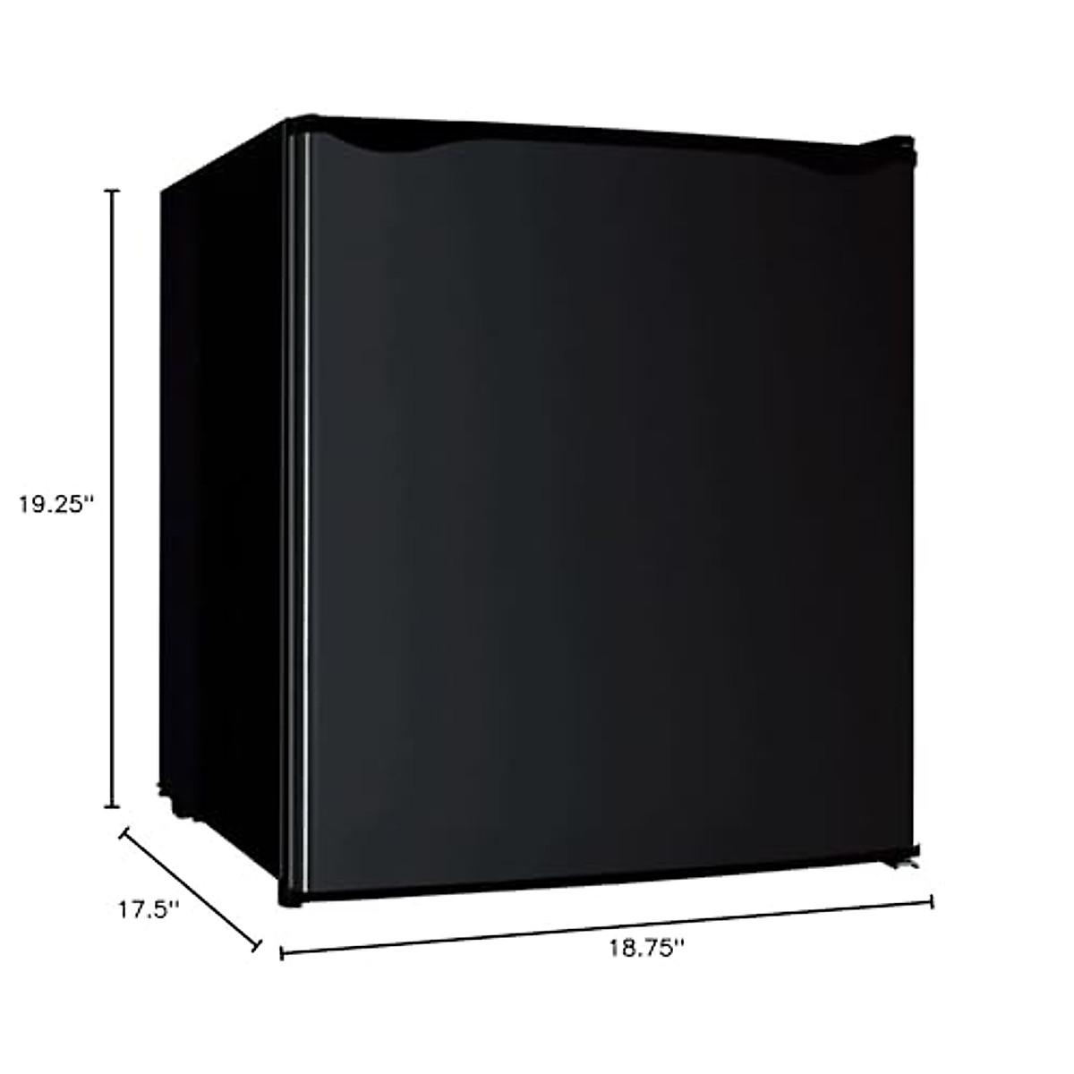 Avanti RM16J1B RM16J 1.6 cu. ft. Compact Refrigerator, Mini-Fridge, in Black