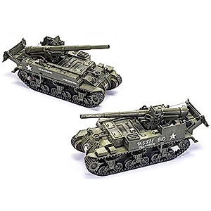 Airfix M12 GMC 1:35 WWII Military Tank Armor Plastic Model Kit A1372, Unpainted