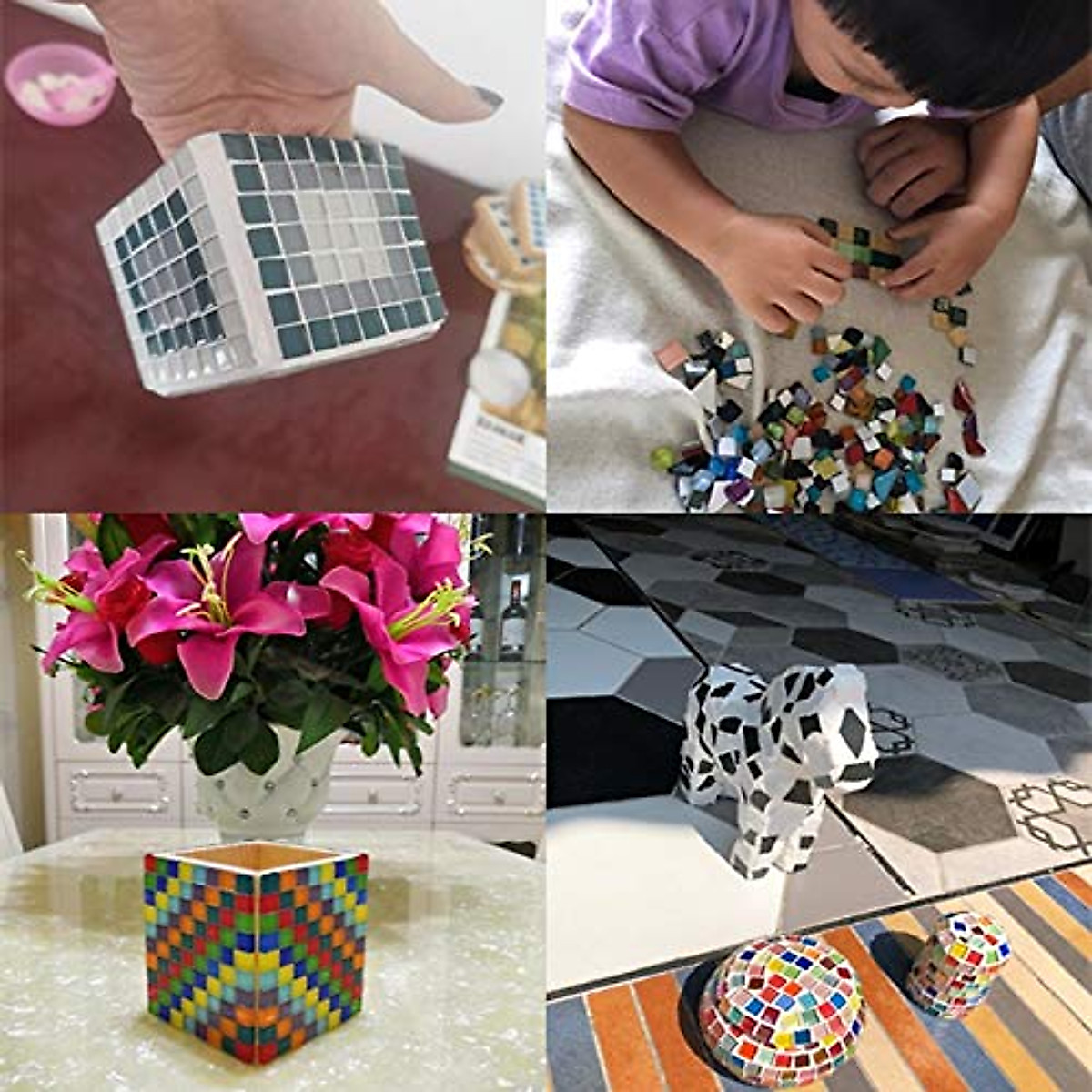 Colorful 500g Crystal Mosaic Tiles for DIY Home Decor