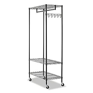 Alera ALEGR363618BL 30 Garments Wire Shelving Garment Rack - Black