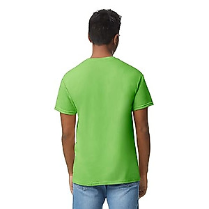Gildan Men's Heavy Cotton T-Shirt, Style G5000, 2-Pack, Lime, Small