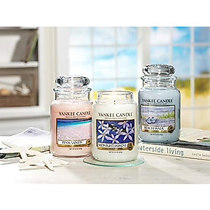 Yankee Candle Small Jar Scented Candle, Midnight Jasmine, Up to 30 Hours Burn Time, Glass, White