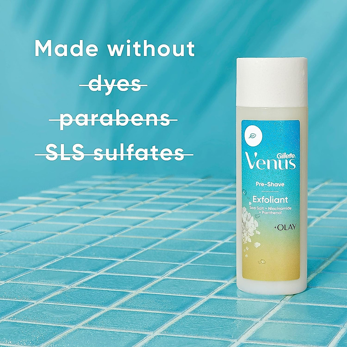 Gillette Venus Women's Exfoliant Scrub, Pre-Shave Sea Salt Exfoliant Scrub – 6.7 oz