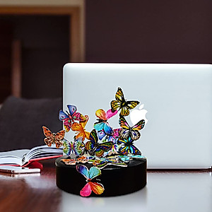 LICRAFT Desk Sculpture Butterflies Desktop Stress Relief Toy Fidget Toy for Anxiety Office Gift (22pcs Butterflies)