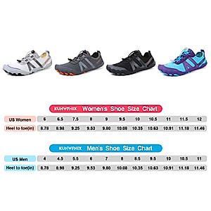 KUNWFNIX Water Shoes Quick Drying Sports Aqua Shoes Barefoot Swim Rock Climbing Pool Shoes Socks, Anti-Slip Beach Diving Surf Yoga Socks Slip-on Shoes for Men Women