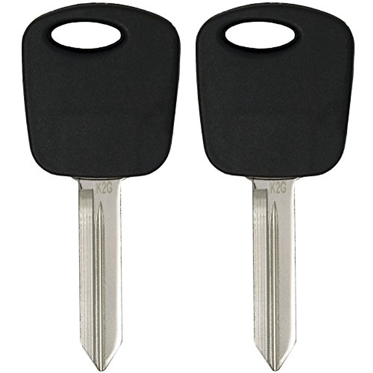 Keyless2Go Replacement for New Uncut Transponder Ignition Car Key H74 H86 (2 Pack)
