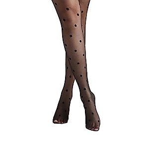 MakeMeChic Women's Heart Sheer Mesh High Waist Tight Black-1 one-size