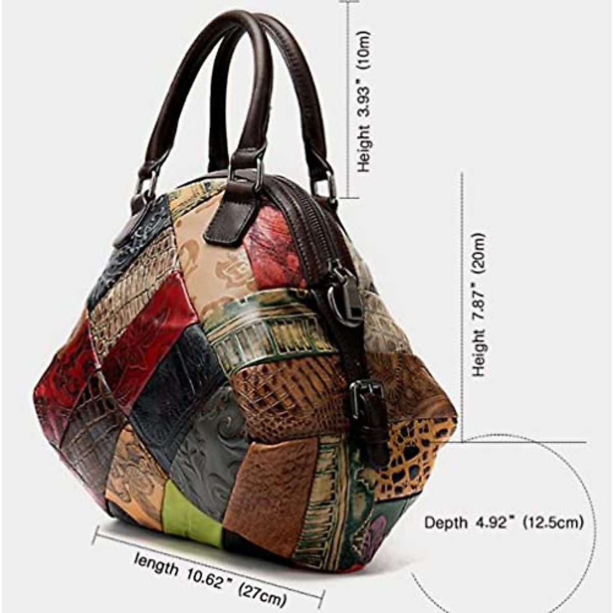 Eysee Shoulder Bags, Women Pouch Multicolor, Cowhide Leather Cossbody Bags