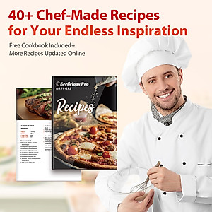 Air Fryer, Beelicious 8-in-1 Smart Compact 4QT Air Fryers, Shake Reminder,450°F Digital Airfryer with Flavor-Lock Tech,Tempered Glass Display,Dishwasher-Safe & Nonstick,Fit for 1-3 People,Bright White