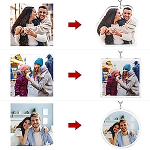 CQSXM Custom Keychain, Personalized Keychain with Personal Portrait, Creative Gifts Suitable for Friend and Family