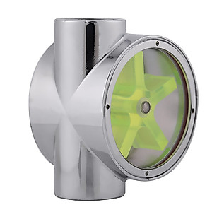 Water Indicator,Tungsten Alloy G1/4" Standard Female to Female Thread Computer Water Cooling Indicator