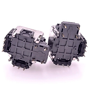 Deal4GO 2 Pack Original 3D Analog Stick Joystick Module Thumbstick Replacement for PS4 DualShock 4 Controller Grey