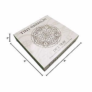 Tiny Gremlin Octagonal Dice Tray (Blue with Design)