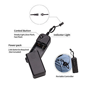 Sago Brothers Halloween Mask, LED Light Up Mask, Scary Mask for Carnival, Halloween Costumes Gifts for Men Women Boys Girls, Blue