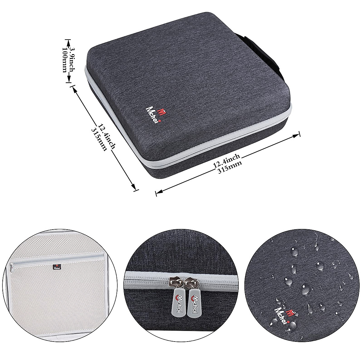 Mchoi Hard Portable Case Compatible with Akai Professional MPC One Drum Machine Sampler MIDI Controller, Case Only