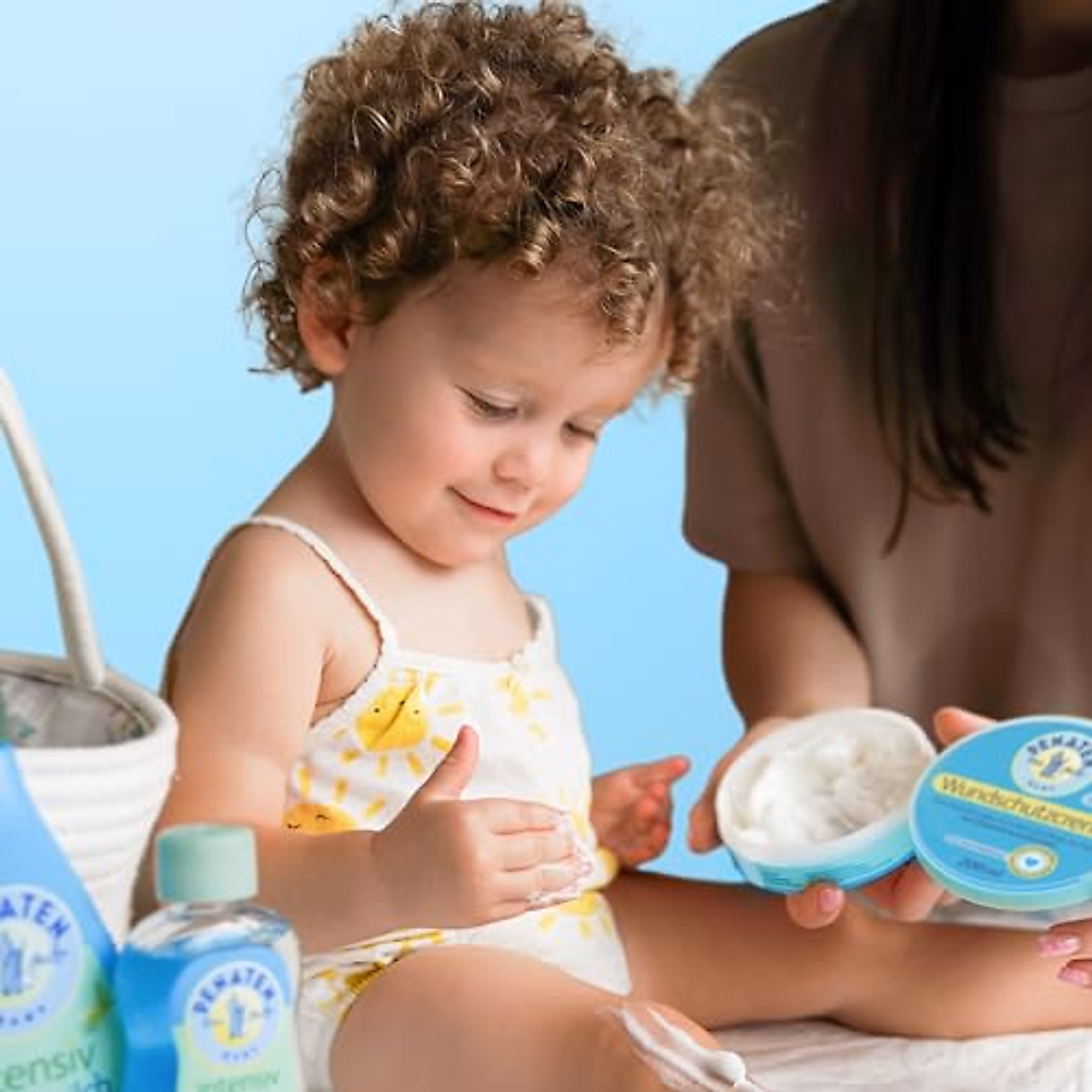 PENATEN Wound Protection Cream, Soothing Baby Wound Protection Cream with Zinc Oxide for Protection in The Diaper Area 200 ml / 6.76 Oz