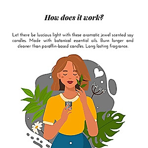 artnaturals Scented Candle Gift Set – (6 x 2 Oz / 60g) - Aromatherapy Set of Fragrance Soy Wax Candles - Made in USA with Essential Oils – for Stress Relief and Relaxation