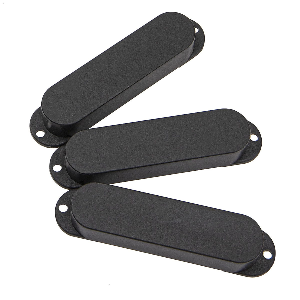 6Pcs Yootones Plastic Closed Shell Electric Guitar Single Coil Pickup Covers & Humbucker Plastic Guitar Pickup Compatible with Electric Guitar Parts Replacement (Black)