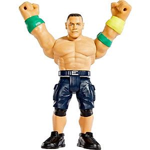 Mattel WWE John Cena Bend 'n Bash Stretching Action Figure with Accessories, 5.5-inch