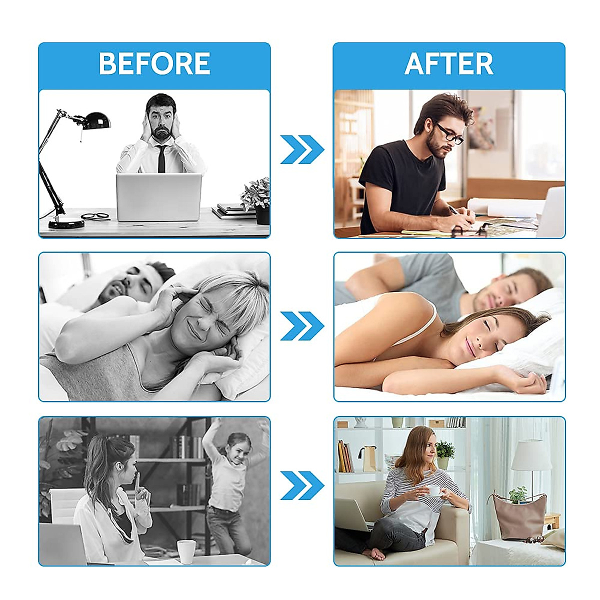 LYSIAN Slim Fit Foam Ear Plugs for Sleeping Women, Kids Small-100 Pairs, 35dB SNR Noise Reduction Earplugs for Sleep, Snoring, Work, Shooting Loud Noise, Lake Blue