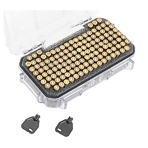 Case Club x130 .38 Special or .357 Magnum Long Term Storage Case with Silica Gel Dessicant, Lockable