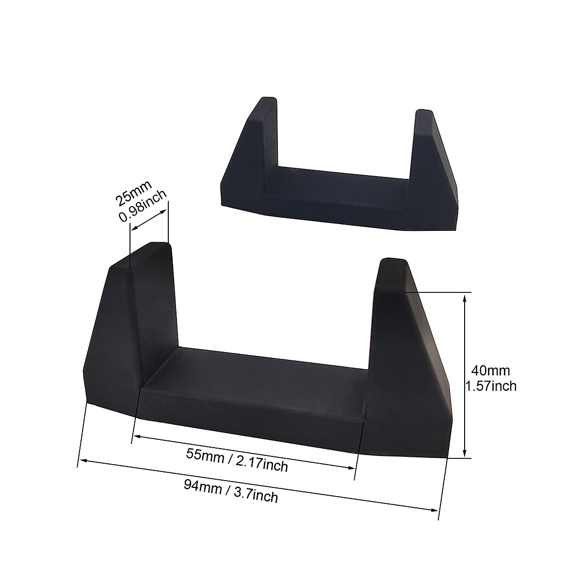 XM&QY Vertical Stand for PS4 Pro PlayStation 4 Pro Silicone Feet Stand Steady Base Mouse Non-Slip Enough Space for Cooling, Black