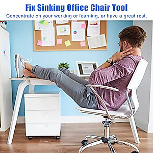 Anglekai Fix Sinking Office Chair, Adjustable Chair Sinking Stopper with Hexagon Wrench, Chair Saver Kit for Sinking Chair Stopper