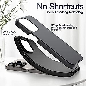 TEAM LUXURY iPhone 14 Pro Max Phone Case, 6.7" [UNIQ Series] Shockproof Rugged Anti-Scratch Protective Case for iPhone 14 Pro Max Phone Case, (Black)