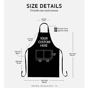 SSCSTS (WQZYSS104) Welcome Eyelashes Adjustable Neck Strap Apron with 2 Pockets, 26x33in, Color #3 Animal Print