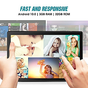 CWOWDEFU 10 Inch Tablet with Case Included, Android Tablet 3GB RAM 32GB Touchscreen Tablette Computer WiFi Tabletas 10.1 inch Tablet Kids (Black)