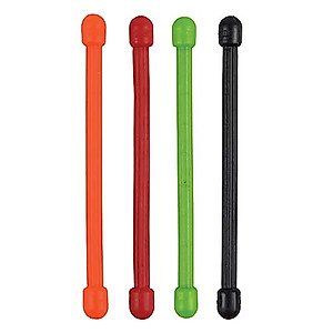 Nite Ize GT3-4PK-A1 Original Gear, Reusable Rubber Twist Tie, Made in The USA, 3-Inch, 3" - 4-Pack, Colors May Vary, 4 Count