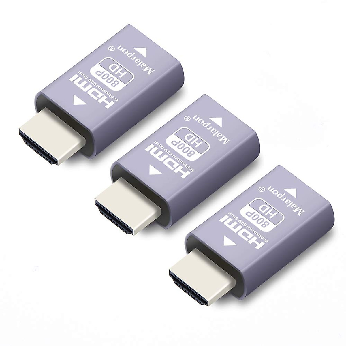 Malarpon Hdmi Edid Emulator Passthrough 3rd Generrtion Aluminum fit Headlesskeep The EDID of The Monitor Active Switches and Extenders 1280x800@59Hz 3P