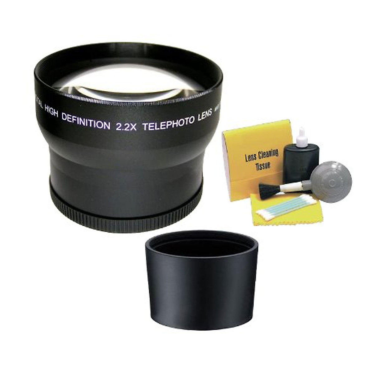 2.2X High Definition Super Telephoto Lens, (Includes Necessary Lens Adapter) Compatible with Canon Powershot G12