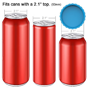Silicone Soda Can Lids / Covers – Can Caps / Topper – Can Saver / Stopper – Fits standard soda cans (6 Pack, Assorted)