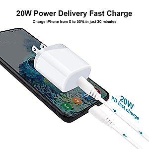 USB C Fast Wall Charger Block for Samsung Galaxy S23, A53 5G, A54, A14, A23, A13, A03s, A32, A42, A52, A51, A71, S22, S22 5G, S22 Ultra, S21 FE, S20, S10, S10e, S9, S8, Charging Adapter Plug