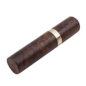 Rurah Portable Wooden Toothpick Holder Pocket Tooth Pick Holder Embroidery Hand Sewing Needle Storage Case Container,Ebony