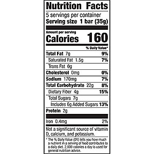 Nature Valley Soft-Baked Muffin Bars, Lemon Poppy Seed, Snack Bars, 5 ct (Pack of 6)
