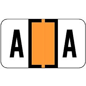Doctor Stuff - File Folder Labels, Alphabet Letter A, Jeter 7100 - JTAM Series Compatible Alpha Stickers, 15/16" x 1-5/8", 126 Labels/Package