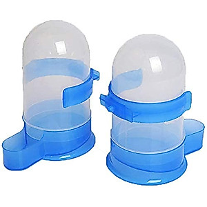 Bird Food Feeder Dispenser Feeding Bottle Bowl for Parrot Parakeet Cockatiel Conure Lovebird African Grey Cockatoo Budgie Finch Canary Cage Accessories