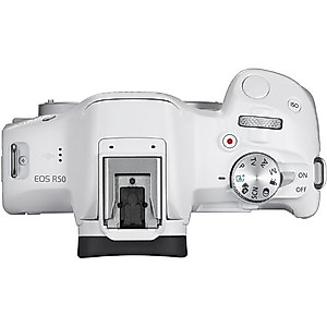 Canon EOS R50 Mirrorless Vlogging Camera (White) with Advanced Accessory and Travel Bundle | 5812C002 | Canon eos r50