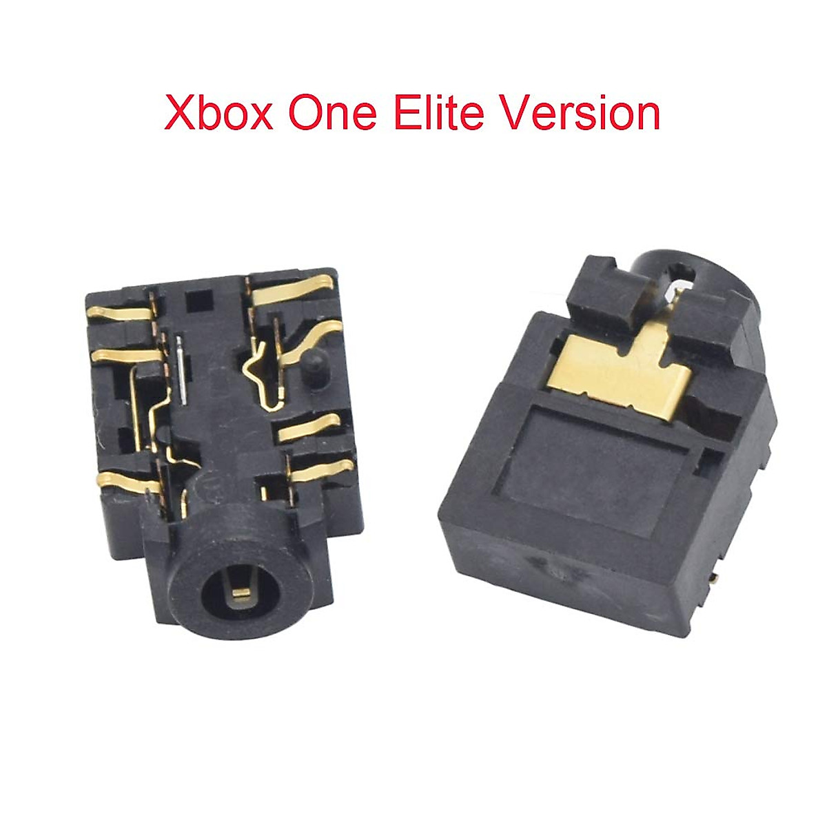 Onyehn 2-pack Replacement Headphone Jack Plug Port 3.5mm Headset Connector Port Socket for XBOX ONE ELITE Controller Model 1698 Replace+ T6 T8 Screwdrivers For XBOX ONE Wireless Controller Repair Part