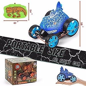 Remote Control Car for Toddlers - Rc Stunt Car for Kids 360 Degree Rotation, Monster Racing Car Toys for Kids, Birthday Gifts for Boys Girls 3 4 5 Years Old (Shark)