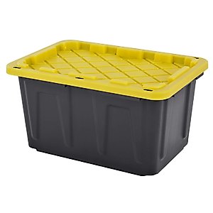 Juggernaut Storage 6 Pack Heavy-Duty Plastic Storage Boxes with Lids, 27 Gallon (6)
