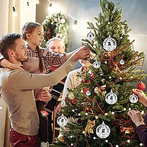 Mirror Disco Balls Set - Mini Disco Party Decoration Hanging Mirror Ball Silver Disco Balls Ornaments Reflective Design Suitable for Christmas Tree,Party,Wedding Decoration (6PCS)