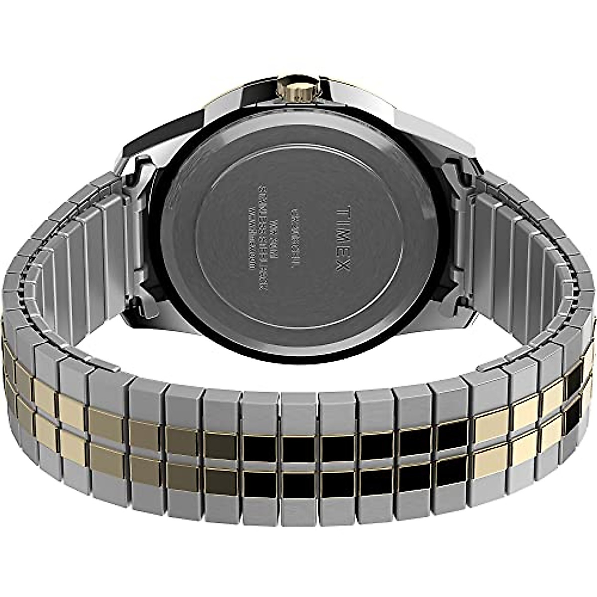 Timex Men's South Street Sport 36mm Perfect Fit Quartz Stainless Steel Strap, Two-Tone, 18 Casual Watch (Model: TW2V046009J)