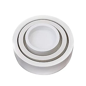 Reptile Food Water Bowl, 2 pcs Ceramics Worm Dish ,Anti-Escape Reptile Water Feeder ,Mealworm Bowl for Lizard Gecko Bearded Dragon, (S,M,L) (Large)